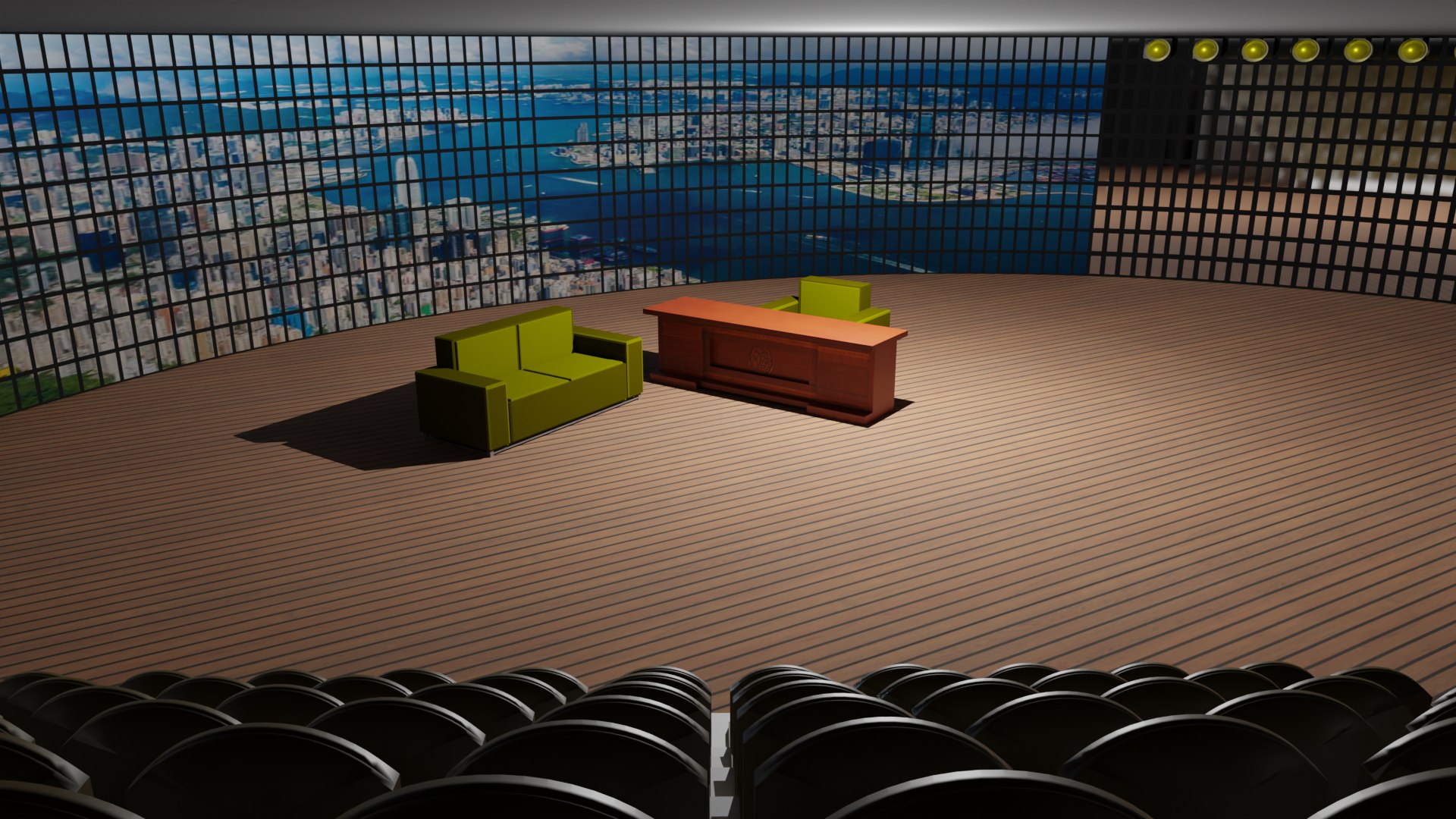 Talk Show Studio 3D Model - TurboSquid 2140300