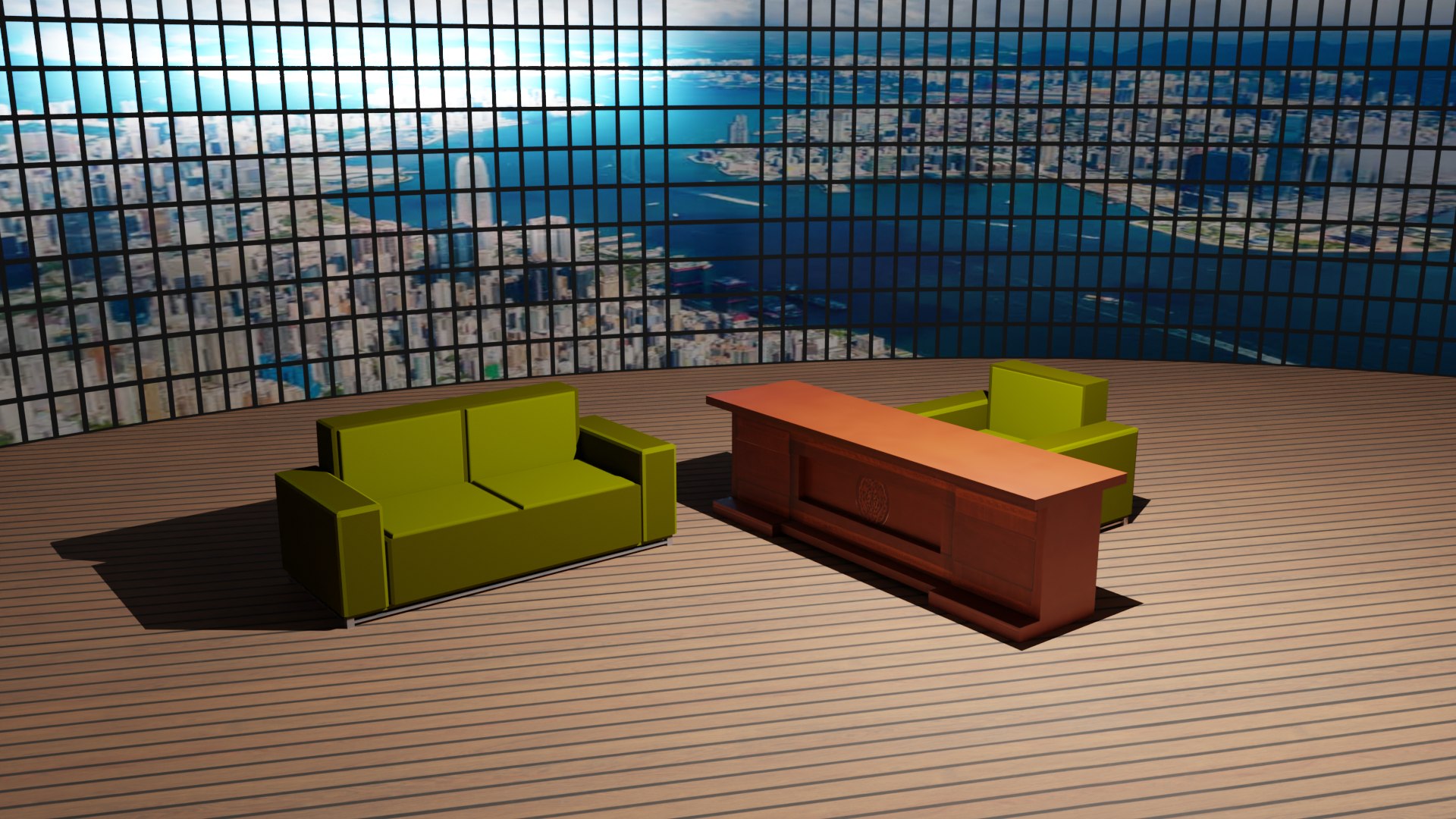Talk Show Studio 3D Model - TurboSquid 2140300