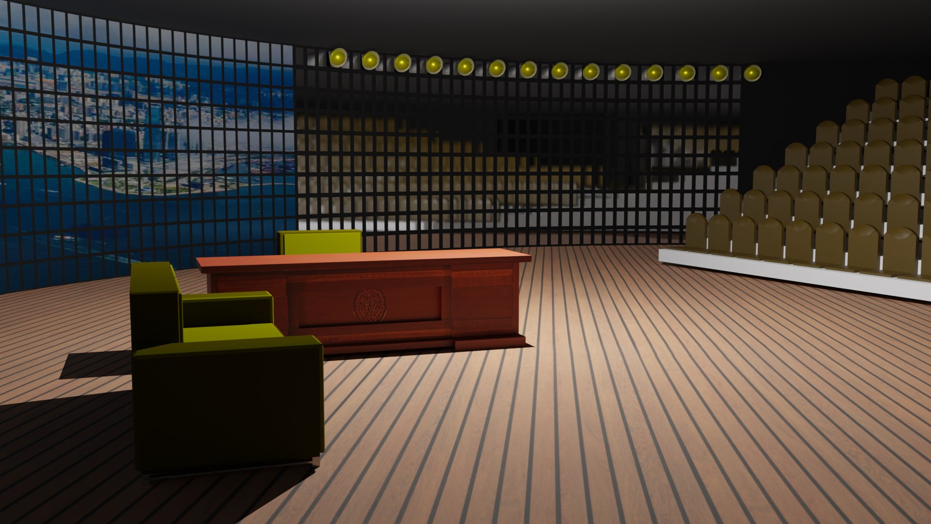 Talk Show Studio 3D Model - TurboSquid 2140300