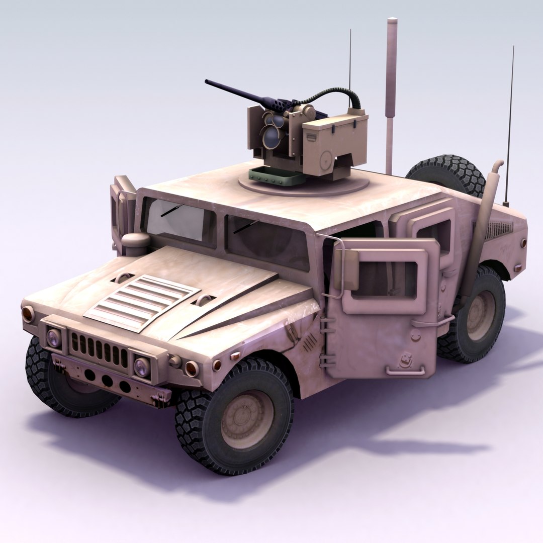 M1114 Hmmwv Crowsii Army 3d Model
