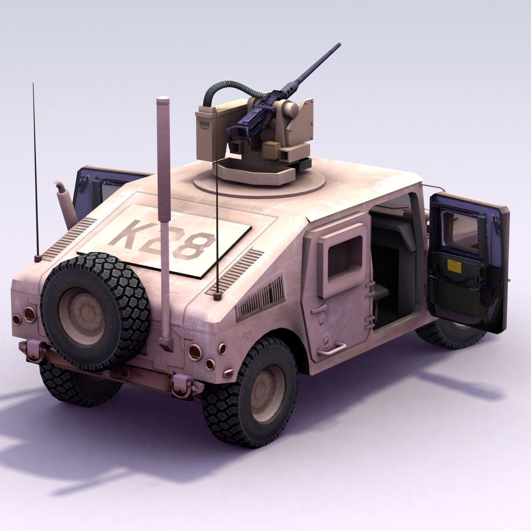 M1114 Hmmwv Crowsii Army 3d Model