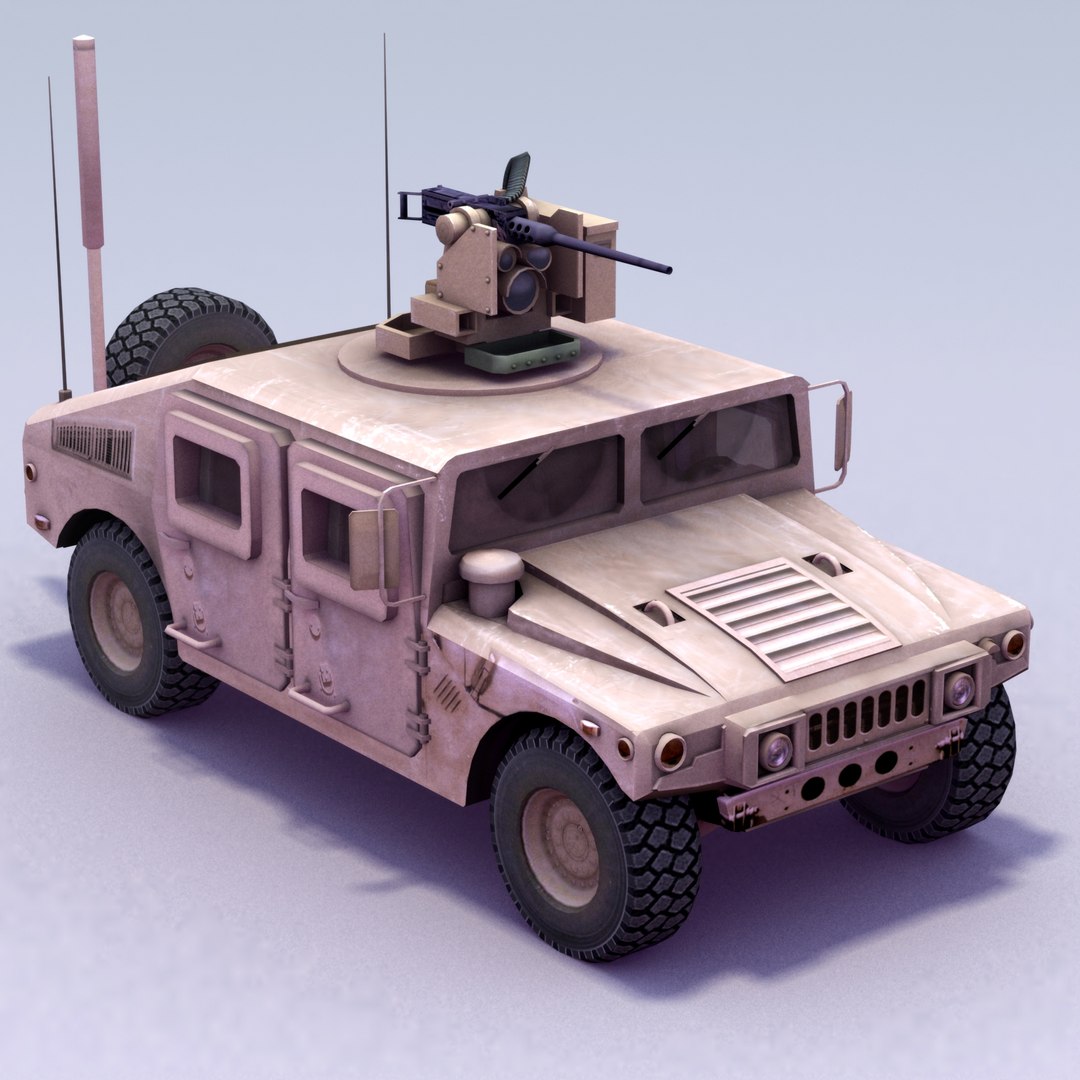 M1114 Hmmwv Crowsii Army 3d Model