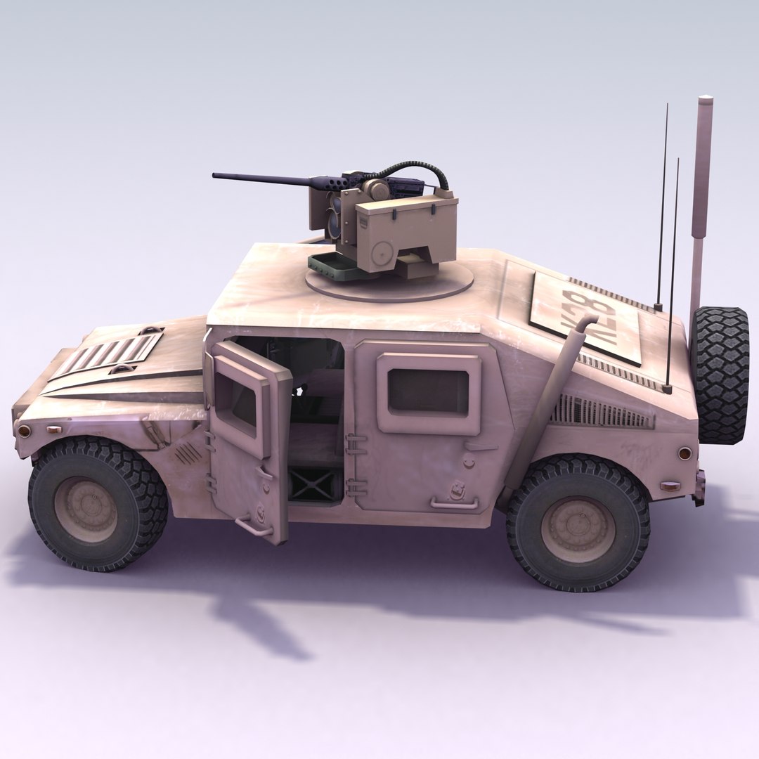 M1114 Hmmwv Crowsii Army 3d Model