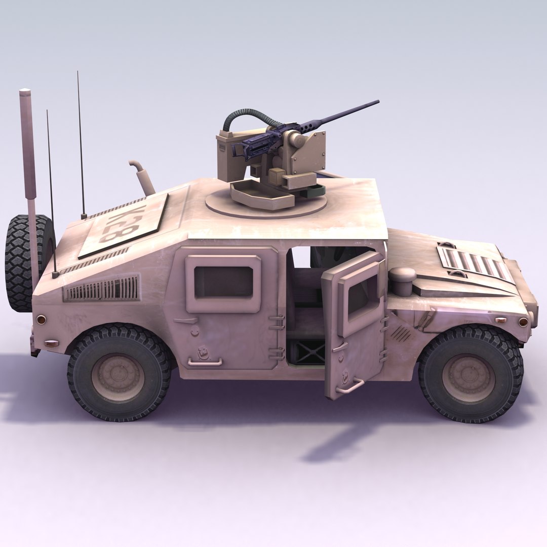 M1114 Hmmwv Crowsii Army 3d Model