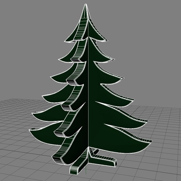 3d model decorative christmas tree