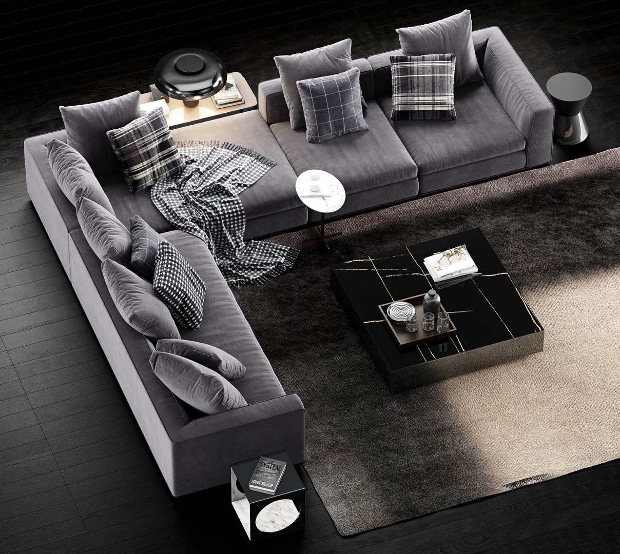 3D Minotti Powell Sofa Model - TurboSquid 1326454