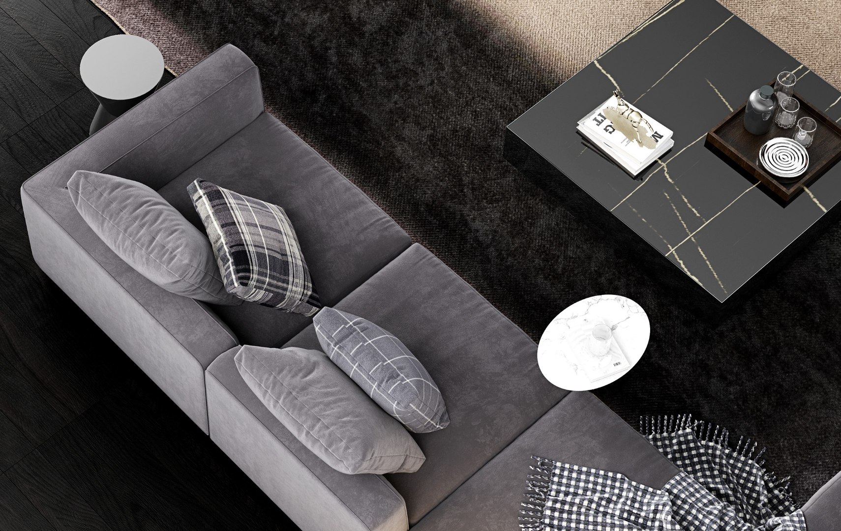 3D Minotti Powell Sofa Model - TurboSquid 1326454