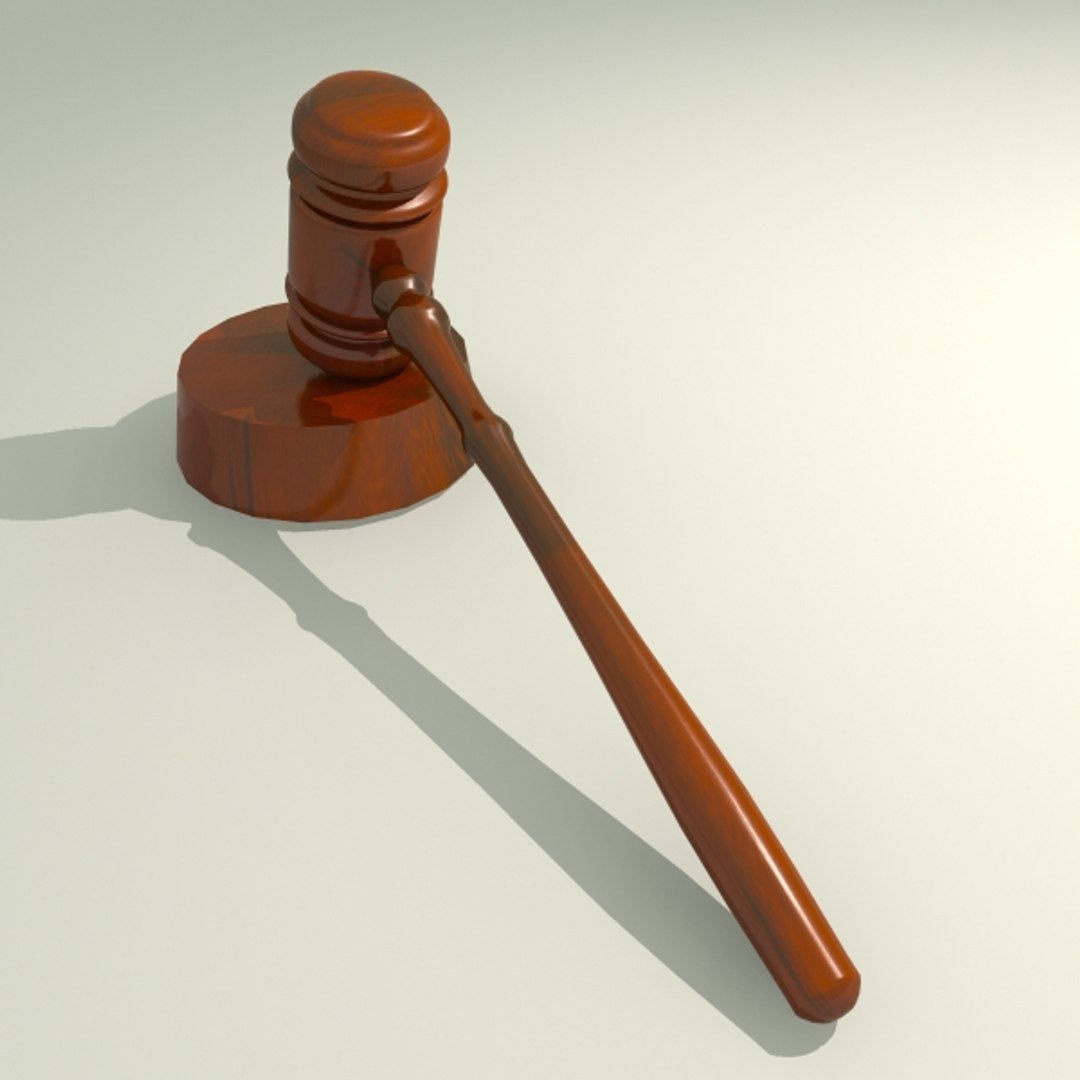 Court Gavel Hammer 3d Model