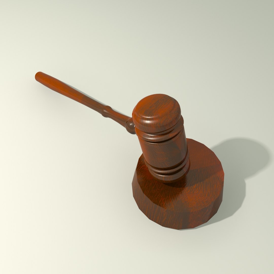 Court Gavel Hammer 3d Model