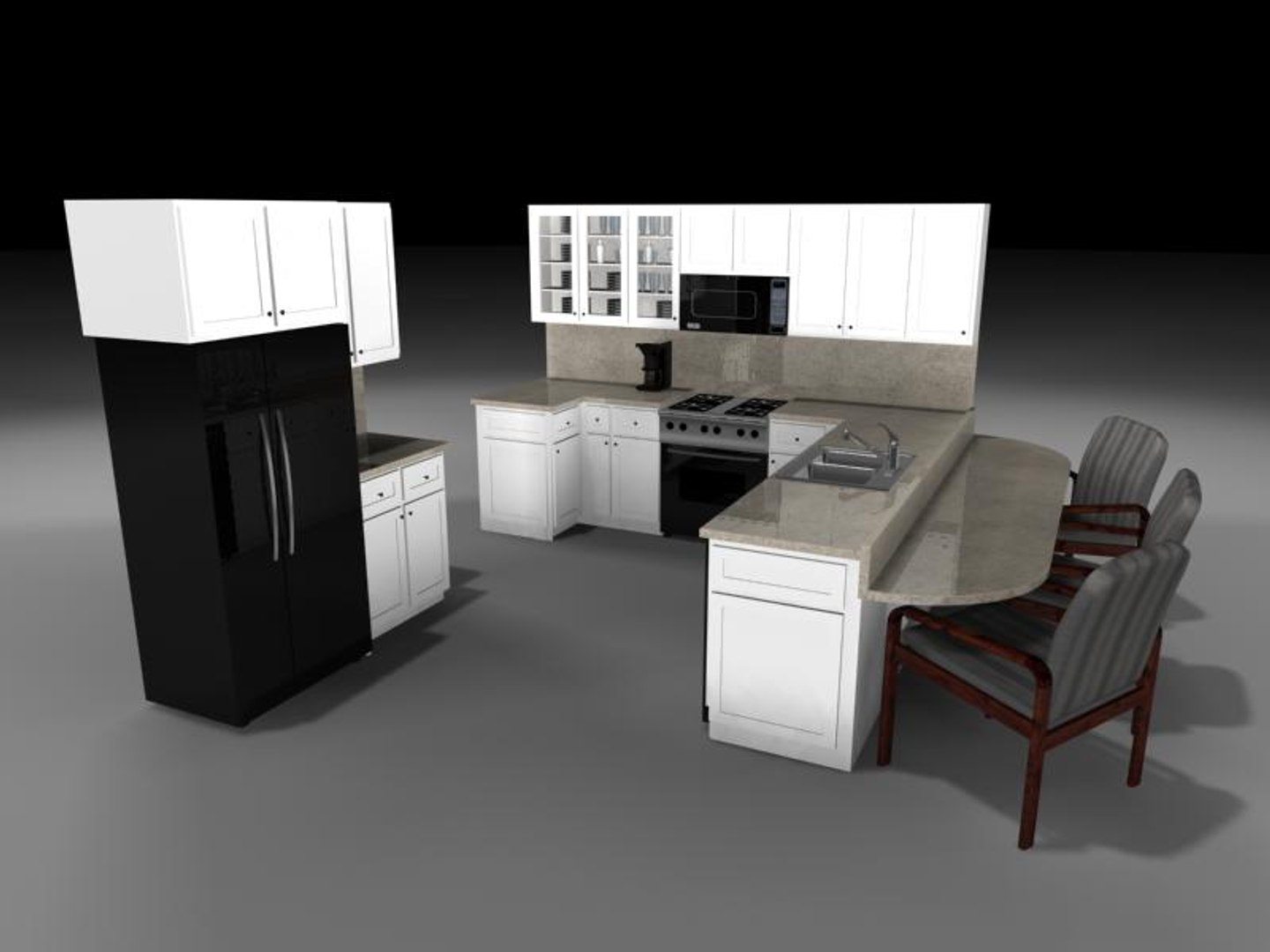 Kitchen Cabinets 3d Model