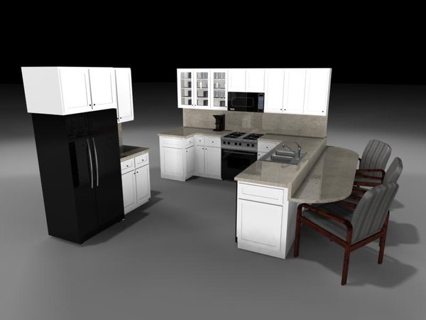kitchen cabinets 3d model