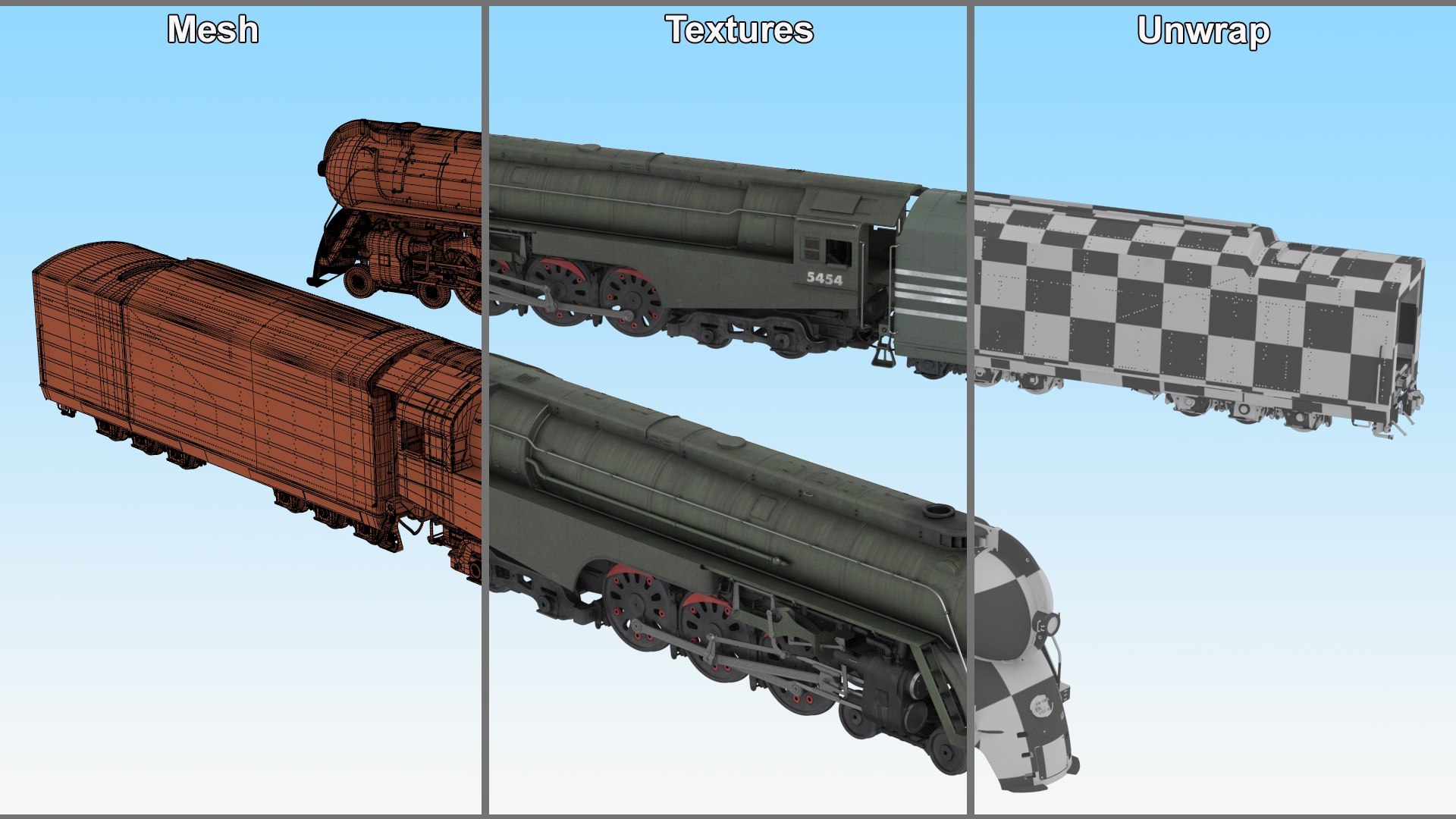3D Vintage Trains Collection Model - TurboSquid 2383745