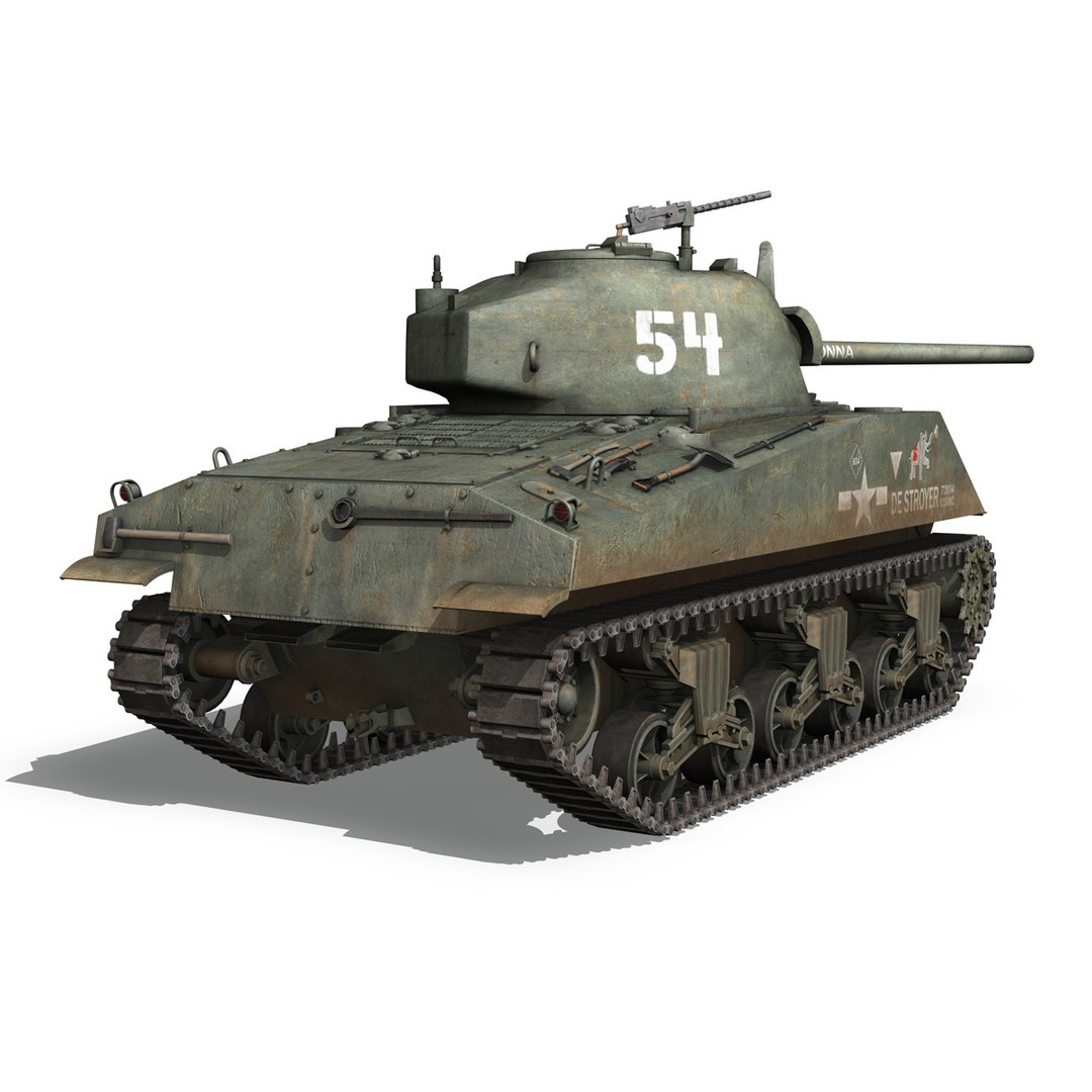 3d M4a2 Sherman - M4 Model