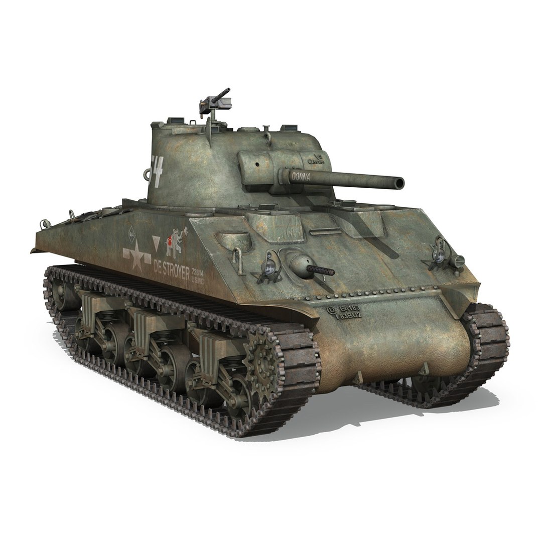 3d M4a2 Sherman - M4 Model