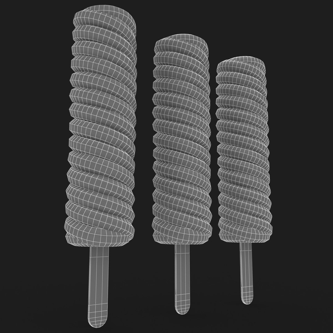 Cyclone Popsicle 3 Colors 3d 3ds