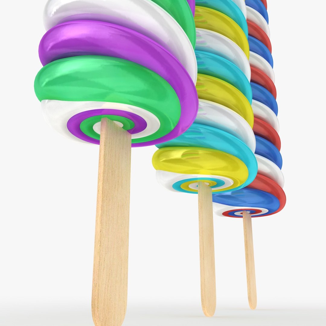 Cyclone Popsicle 3 Colors 3d 3ds