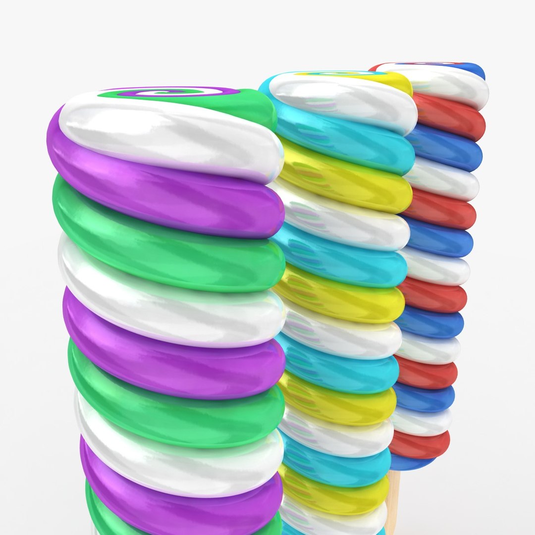 Cyclone Popsicle 3 Colors 3d 3ds