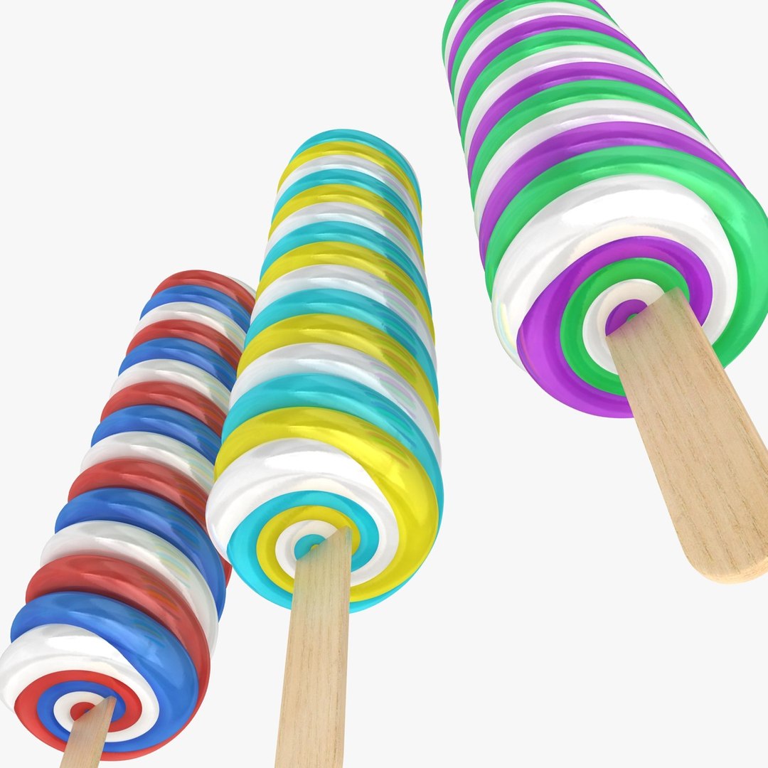 Cyclone Popsicle 3 Colors 3d 3ds