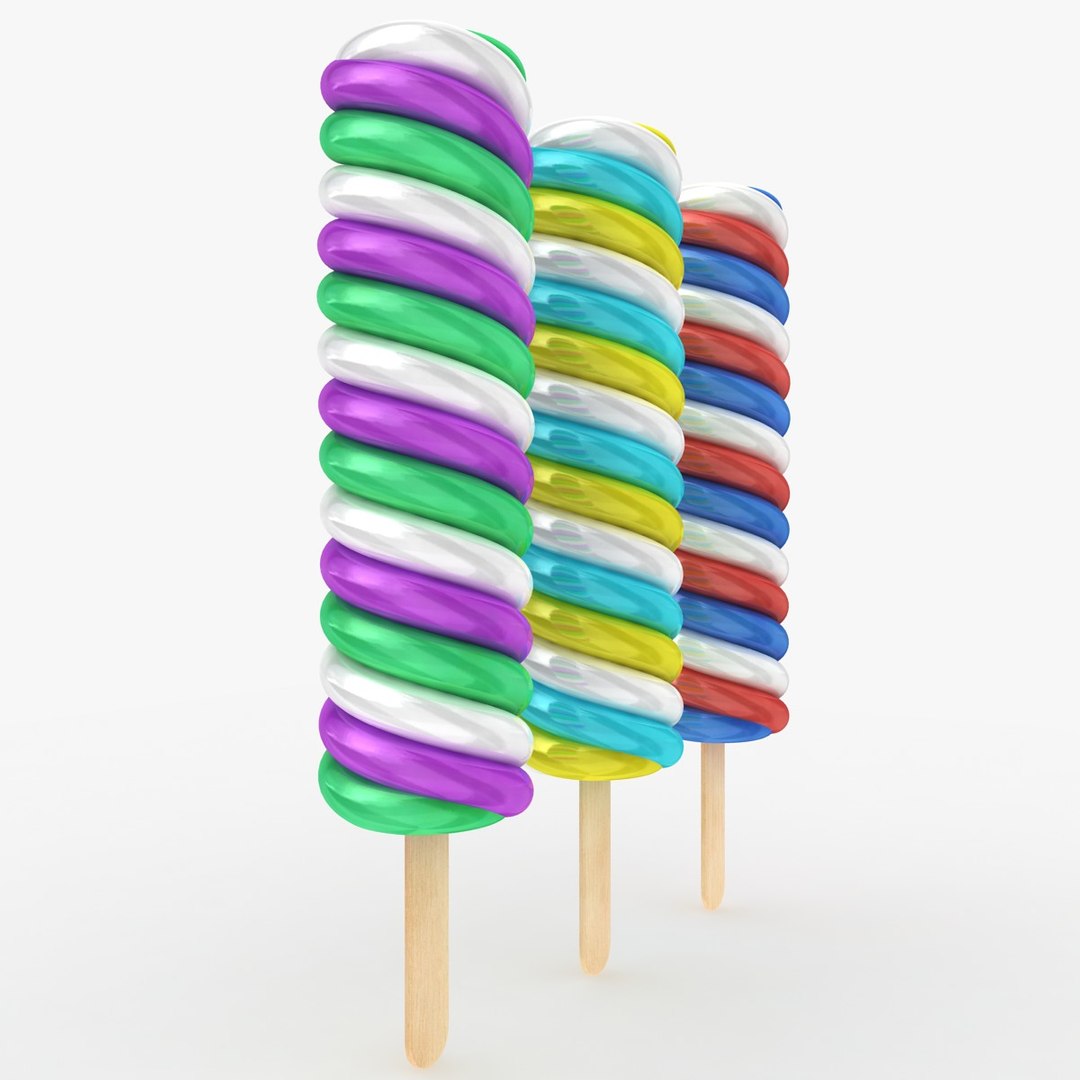 Cyclone Popsicle 3 Colors 3d 3ds