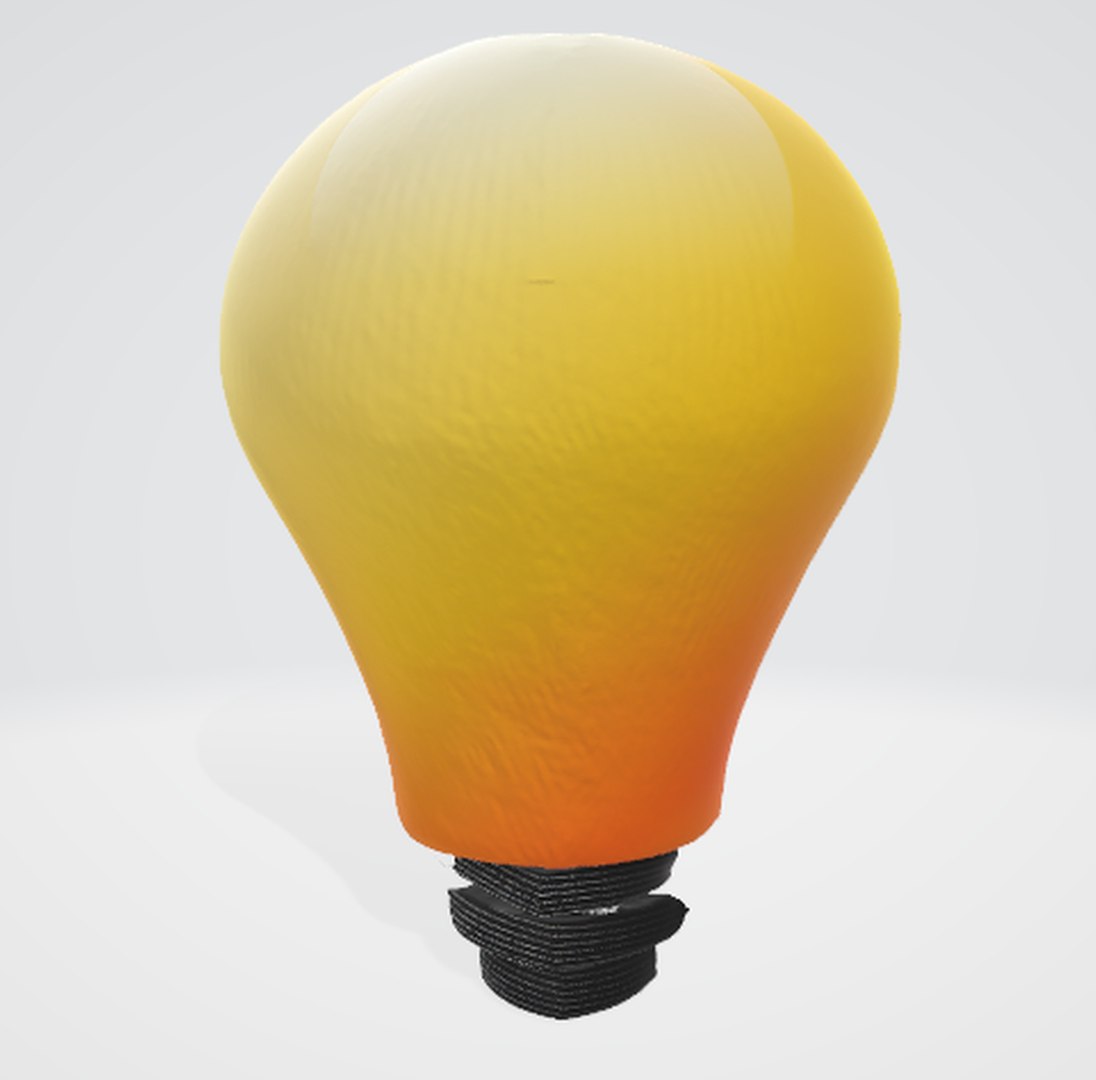3D Vibrant Yellow Lightbulb 3D Asset - TurboSquid 2284867