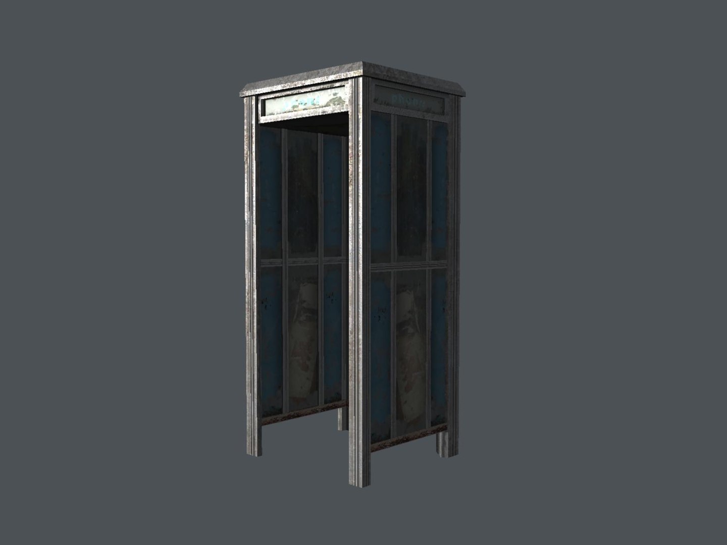 Pack Phone Booth 3d Model