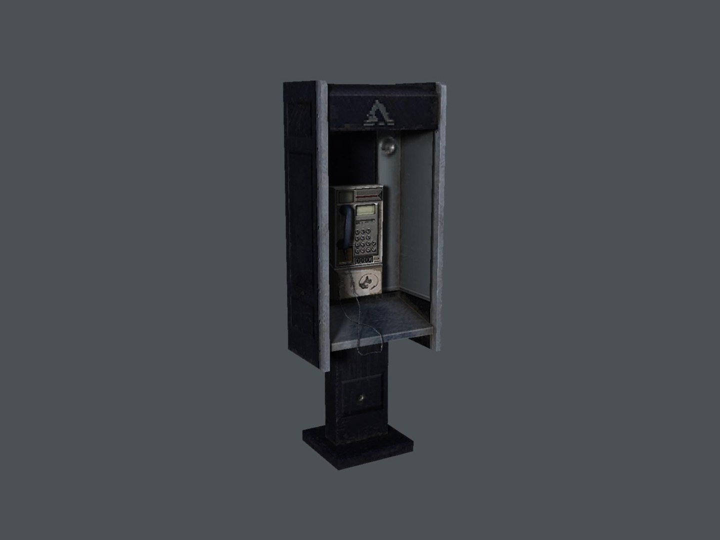 Pack Phone Booth 3d Model