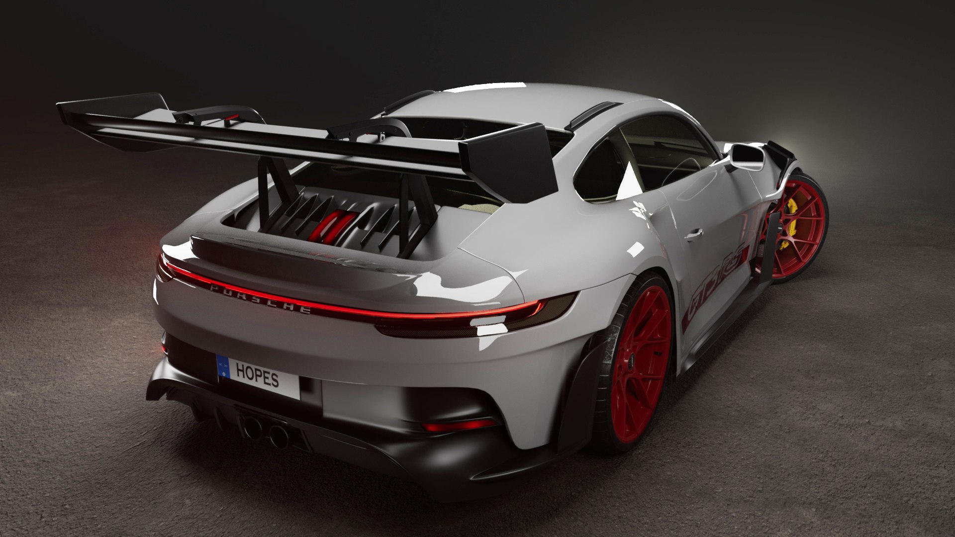 3D Porsche 911 GT3 RS 922 2023 - TurboSquid 2118088
