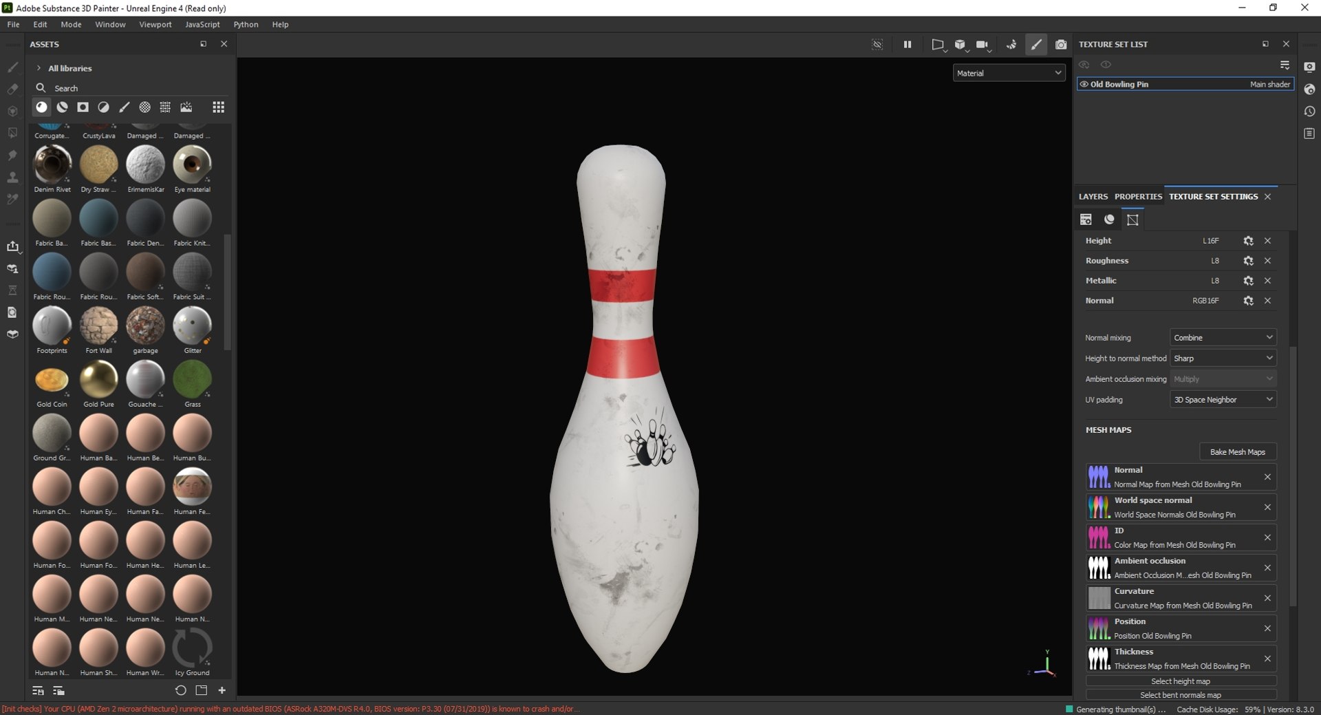 Old Bowling Pin 3D Model - TurboSquid 2135057
