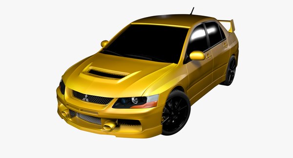 Lancer Evolution 3D Models for Download | TurboSquid