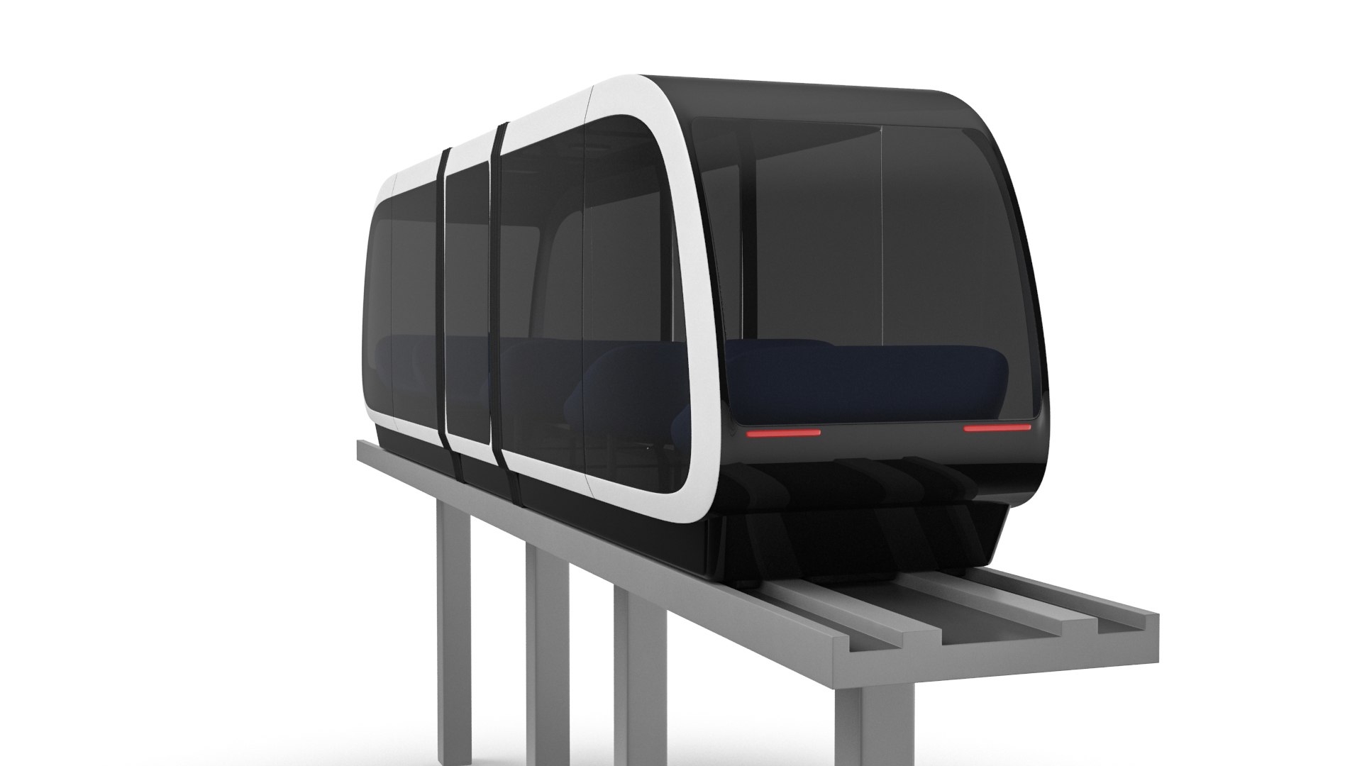 3D Modern Train Model - TurboSquid 1455281