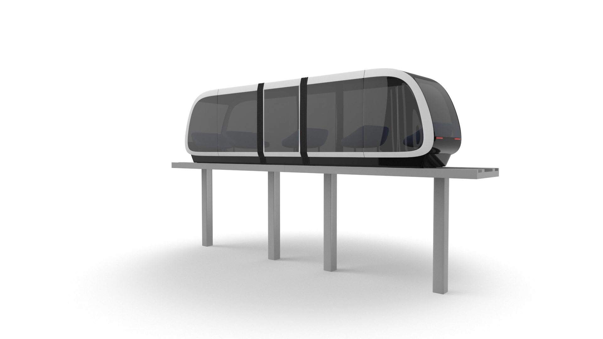 3D Modern Train Model - TurboSquid 1455281