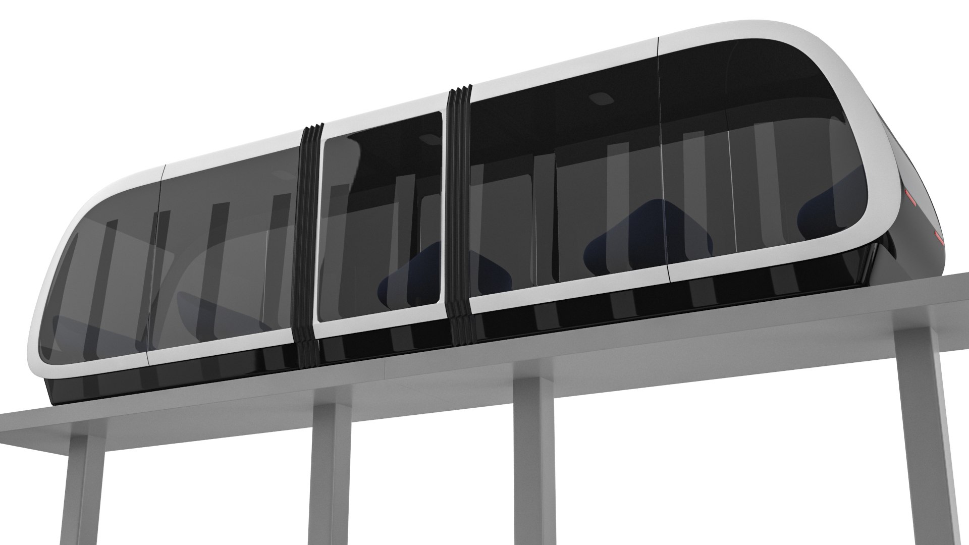 3D Modern Train Model - TurboSquid 1455281