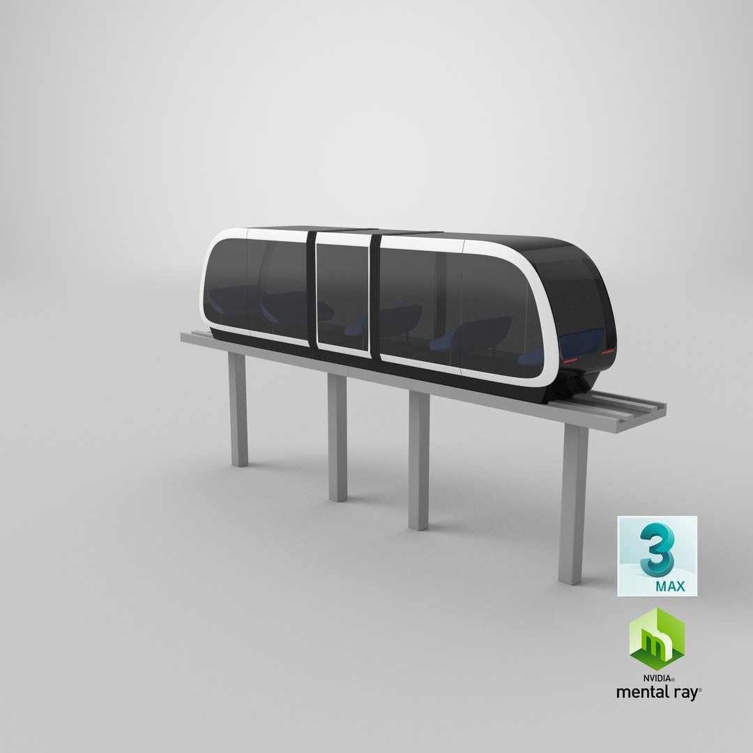 3D Modern Train Model - TurboSquid 1455281