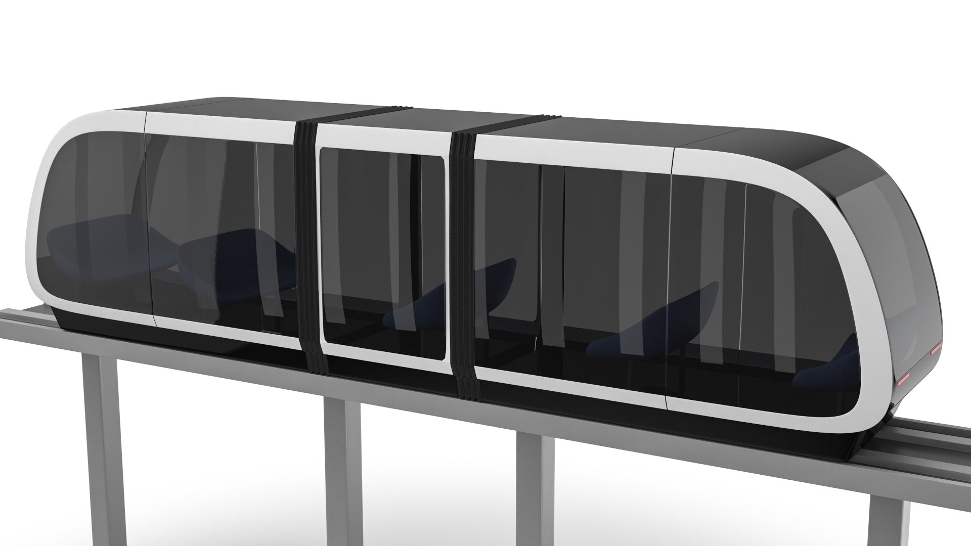 3D Modern Train Model - TurboSquid 1455281