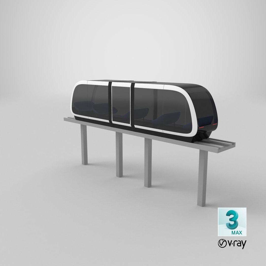3D modern train model - TurboSquid 1455281
