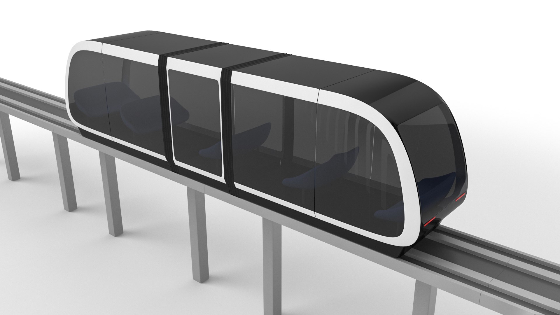 3D Modern Train Model - TurboSquid 1455281