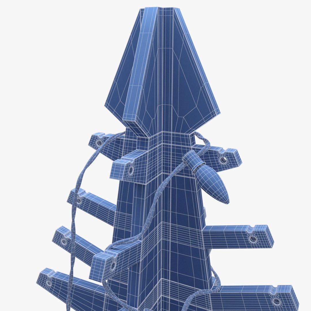 Modern Wooden Tree 3d Model