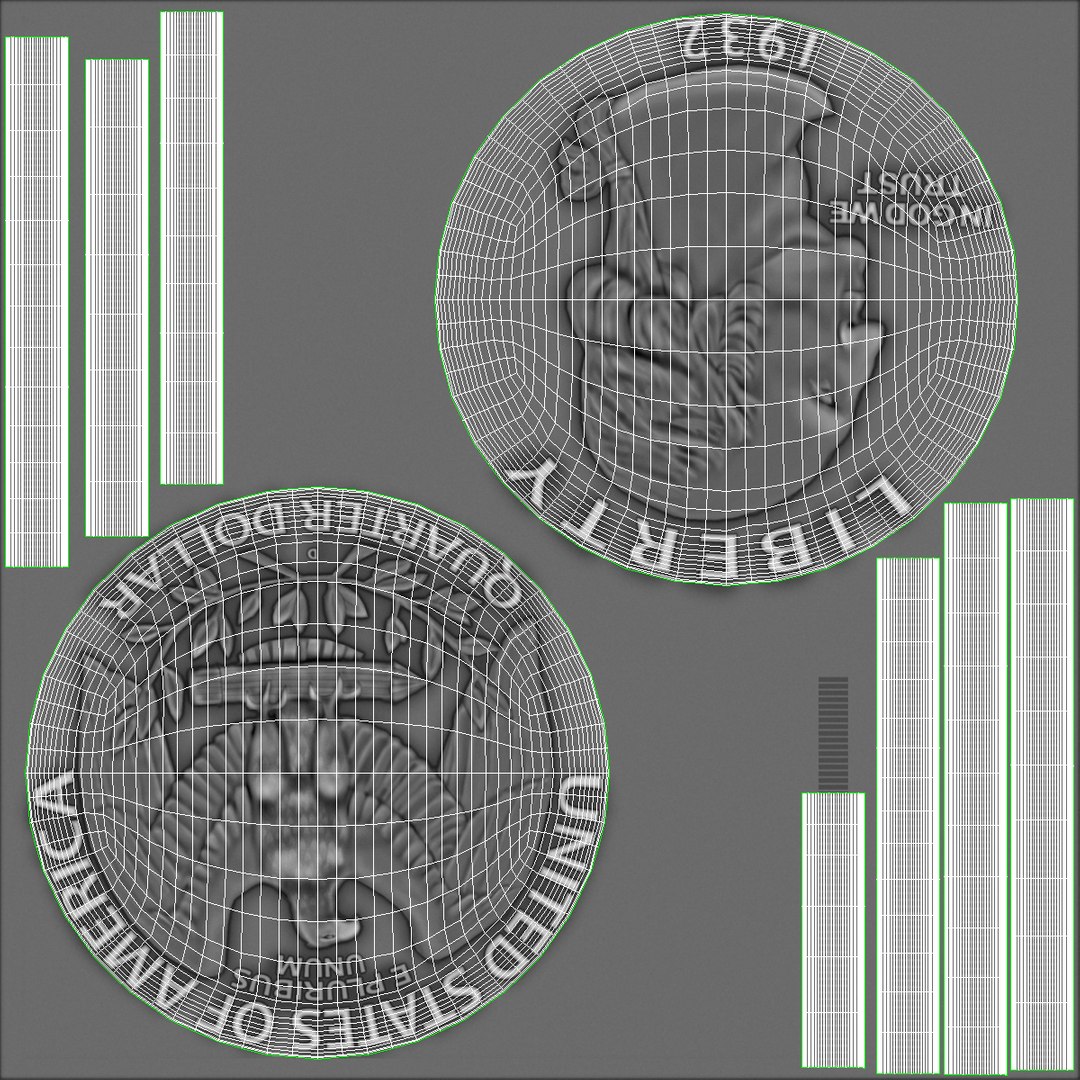 3ds Max Quarter Dollar