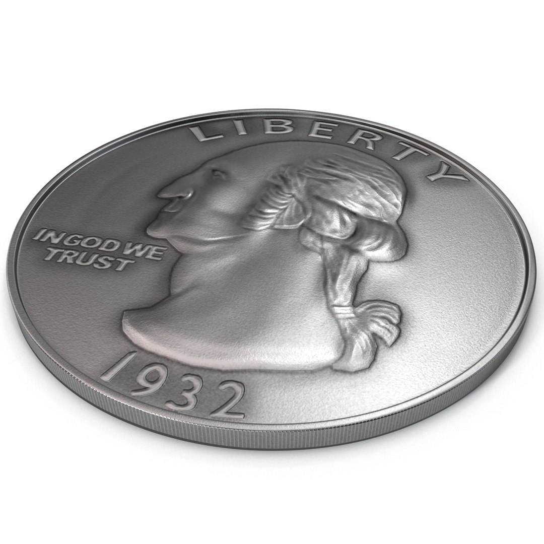 3ds Max Quarter Dollar