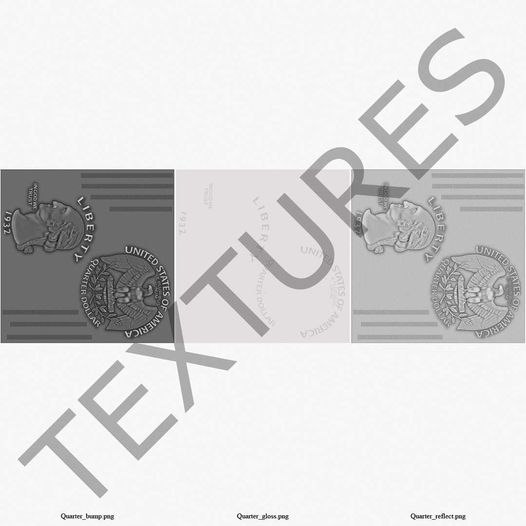 3ds Max Quarter Dollar