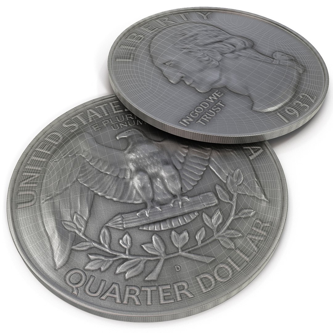 3ds Max Quarter Dollar