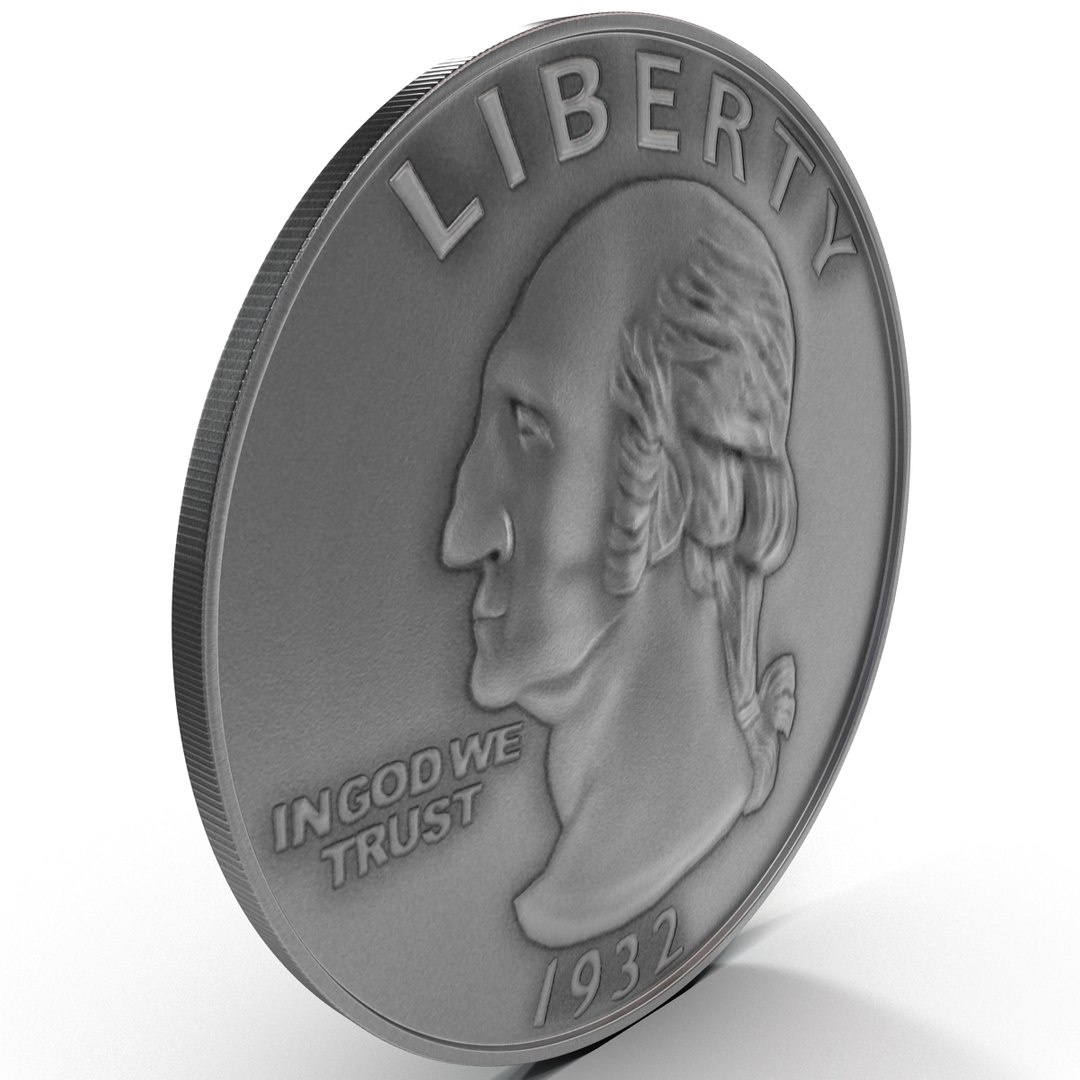 3ds Max Quarter Dollar