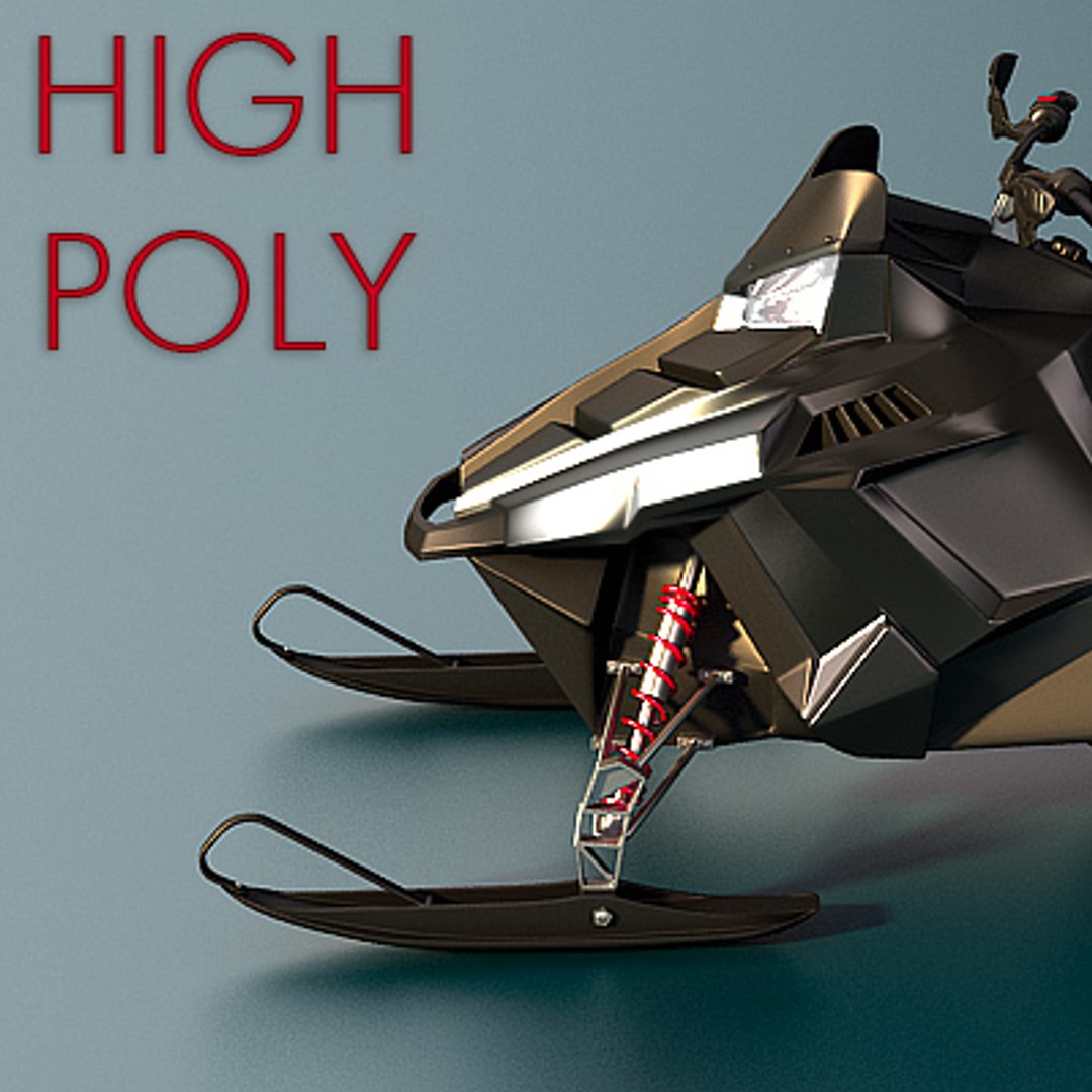 Snowmobile - 3d Model