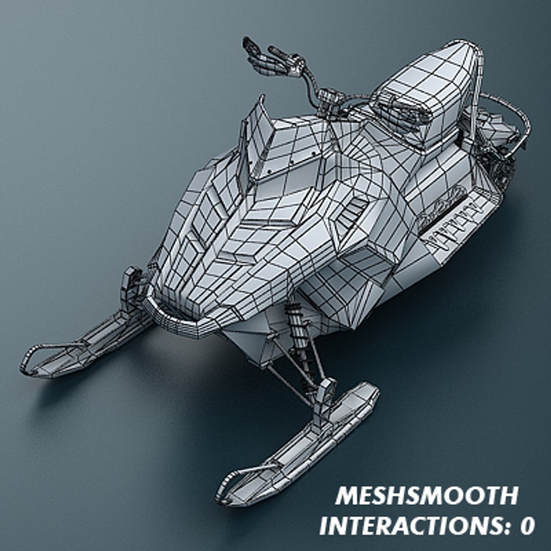 Snowmobile - 3d Model