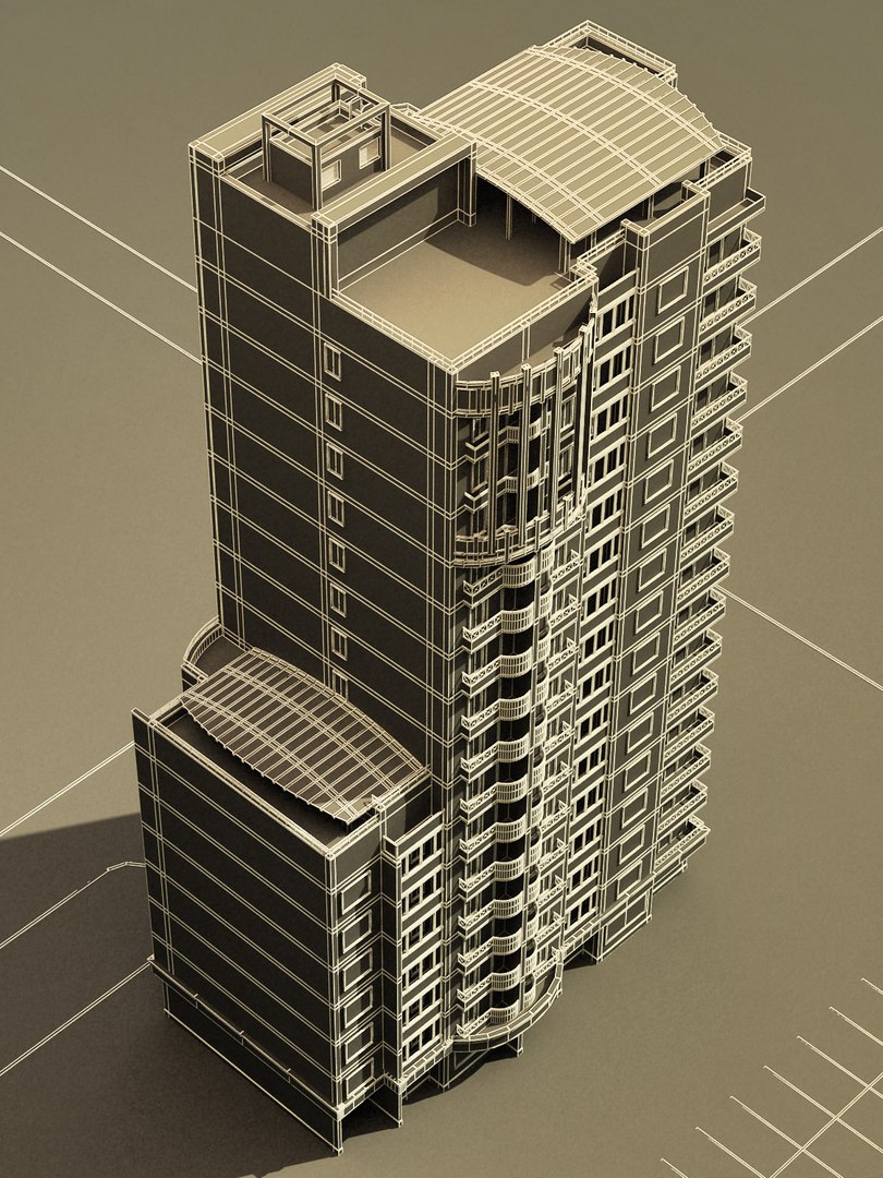 3d Model Skyscraper House