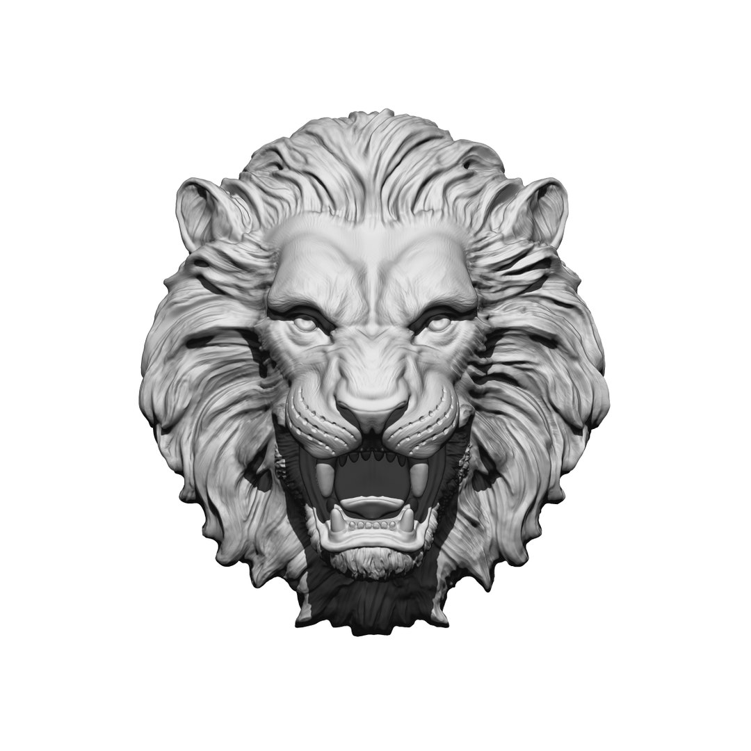 Lion Head Sculpt 3D model - TurboSquid 1924707