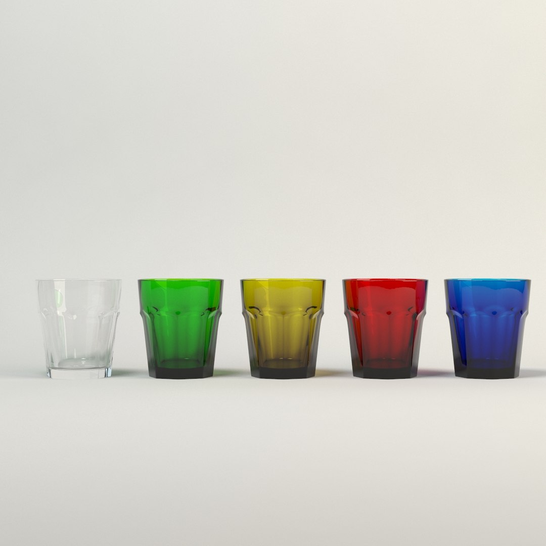 drink glass colors 3d max