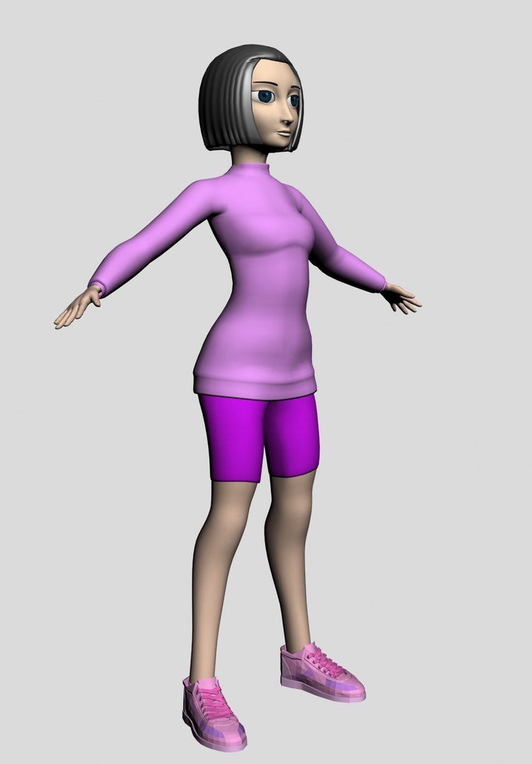 3ds Max Cartoon Woman