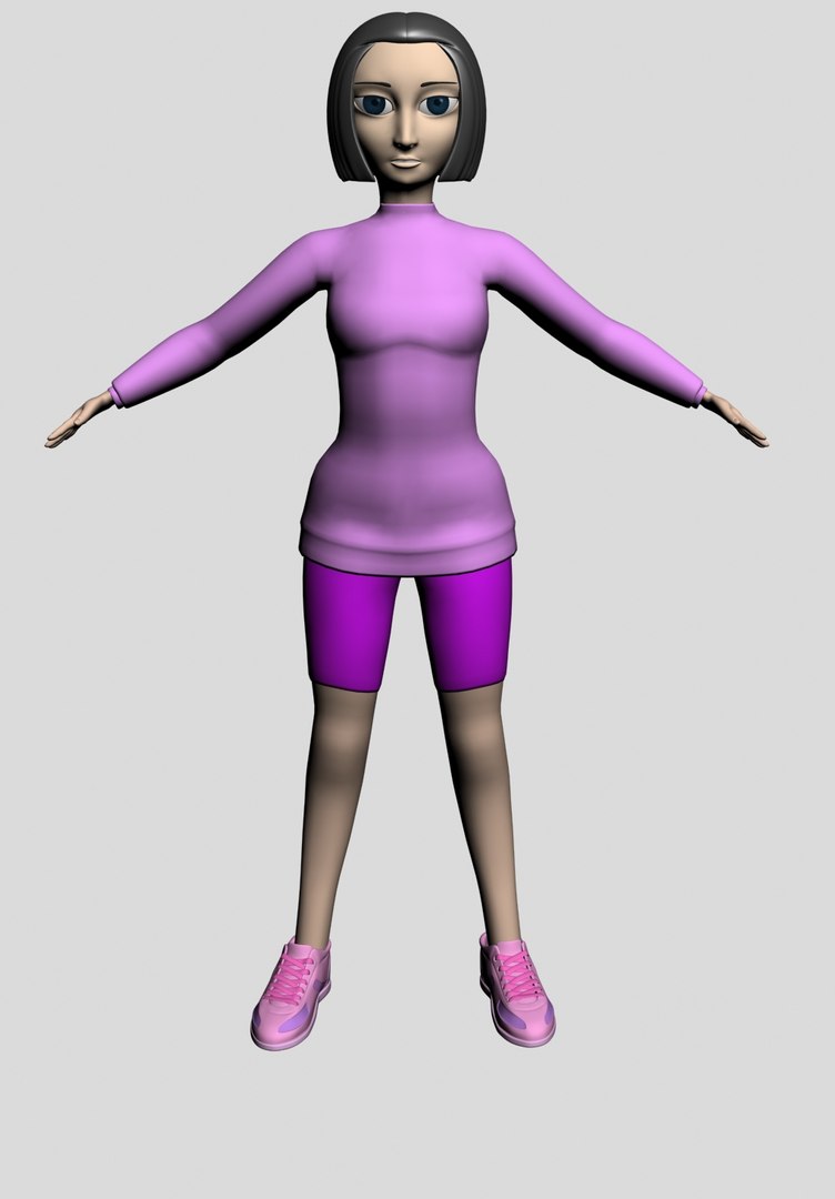 3ds Max Cartoon Woman
