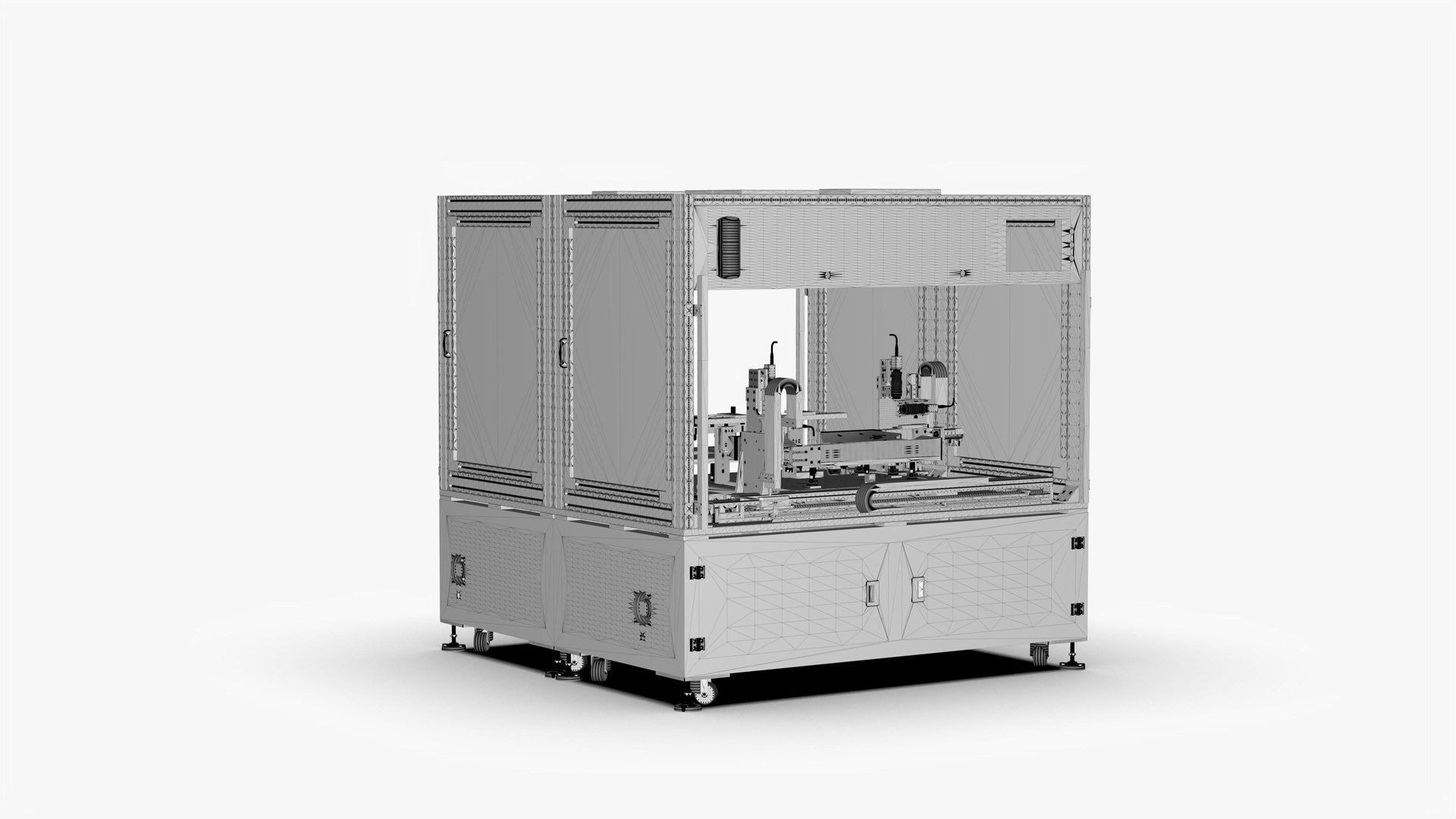 Automatic Alignment Equipment For Complete Disassembly Machine 3D Model ...